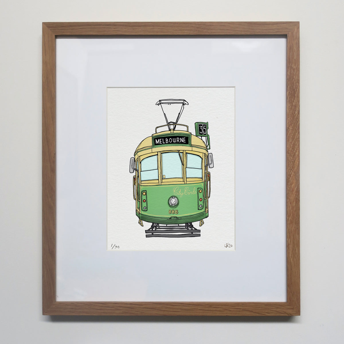 Melbourne Tram, Colour Print – lewis brownlie